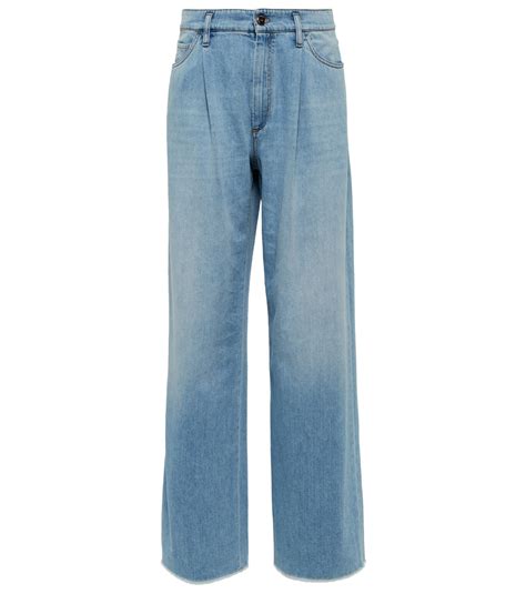 Brunello Cucinelli High Rise Wide Leg Jeans Brunello Cucinelli