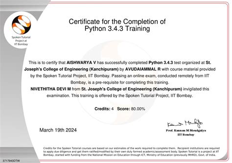 Aishwarya Vellayan On Linkedin Certificateofcompletion Python