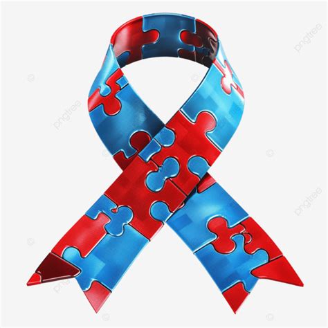 World Autism Awareness Day Colourful Ribbon World Autism Awareness Day