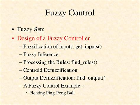 Fuzzy Control Design Of Embedded Systems Ppt Download