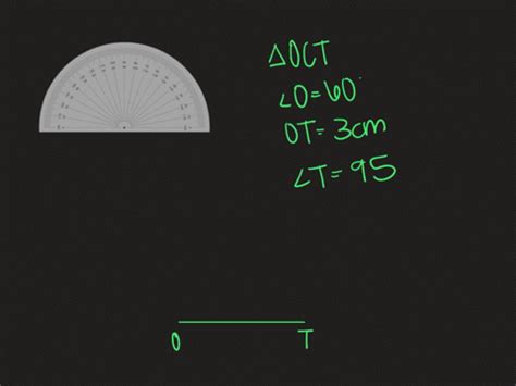 Solved Use Your Ruler And Protractor To Draw Triangles Having The