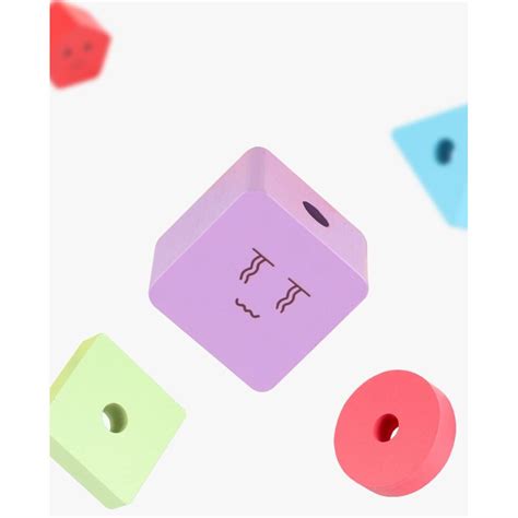 Образователна играчка дървено кубче 4 в 1 със занимания тип Монтесори сортиране на