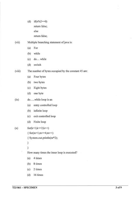 icse class 10 computer applications sample paper indcareer schools
