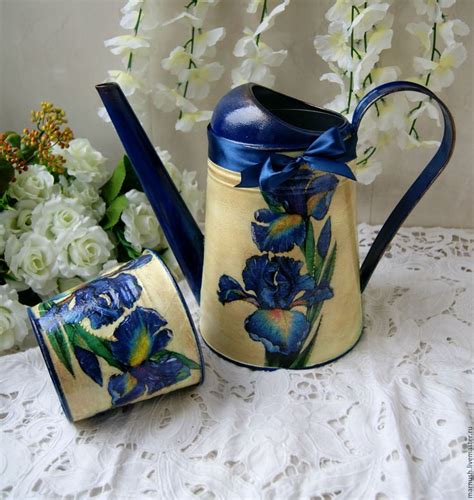 Ярмарка Мастеров ручная работа Handmade Лейки Декорирование Декупаж