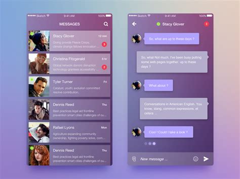 Daily UI Direct Messaging By Serj Krush On Dribbble