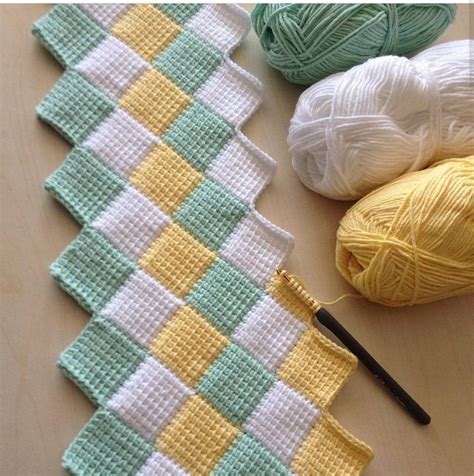 Tunus İşi bebek battaniye modeli Baby Blanket Knitting Pattern Baby Blanket Crochet Baby