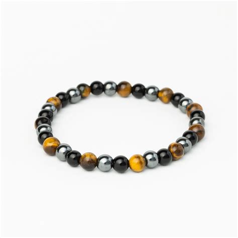 Tiger Eye Hematite Black Obsidian Bracelet Serena Loves