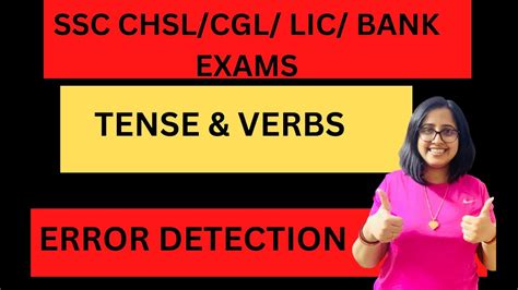 Error Detection On Tense And Verbs English Grammar For Lic Aao Ssc