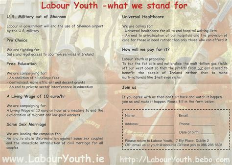 Leaflet From Labour Youth “do U Want Free Education Same Sex