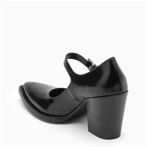 Prada Décolleté nera in pelle spazzolata TheDoubleF