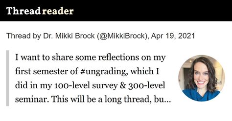 Thread By MikkiBrock On Thread Reader App Thread Reader App