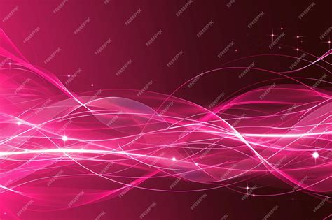 Premium Photo Abstract Wavy Pink Lines Background