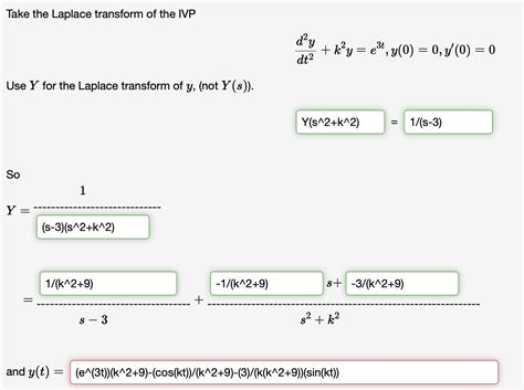 Solved Take The Laplace Transform Of The IVP Chegg