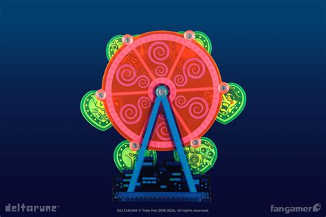 Deltarune Cyber City Ferris Wheel Acrylic Standee Fangamer