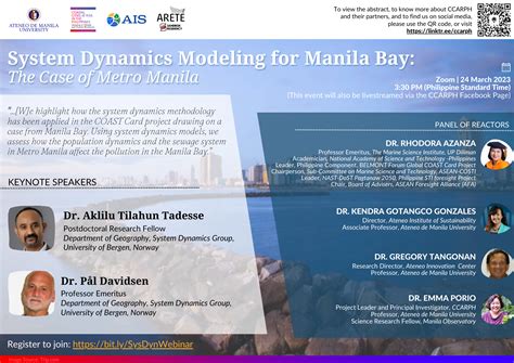 [webinar] Systems Dynamics Modeling For Manila Bay The Case Of Metro Manila Coastal Cities At