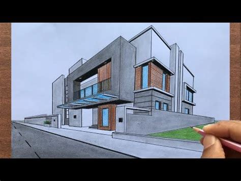How To Draw A House In Point Perspective Artofit