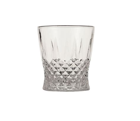 Buy Ceradeco Diamond Shaped 245 Ml Water Juice Glass Set Of 6 At 49