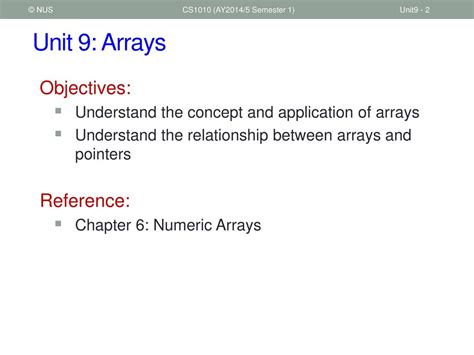 cs1010 programming methodology ppt download