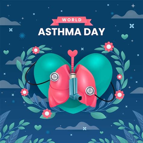 Premium Vector Gradient World Asthma Day Illustration