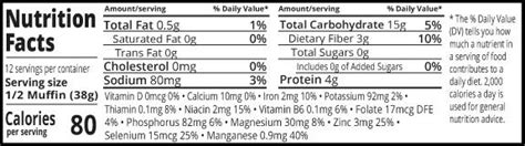 Whole Grain Muffin Calories