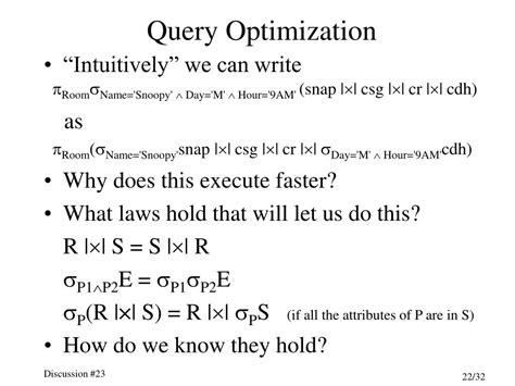 ppt discussion 23 relational algebra powerpoint presentation free