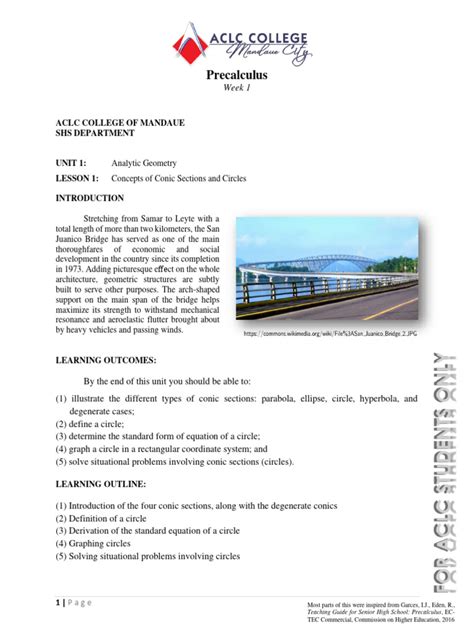 Pre Calculus Handouts Quarter 1 2023 2024 Pdf Ellipse Euclidean Geometry