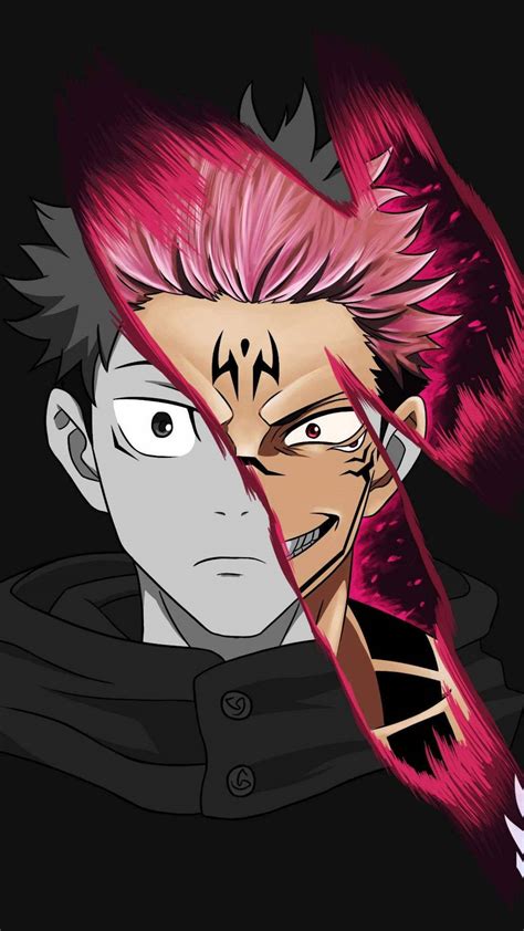 Menggambar Yuji Itadori Mode Ryomen Sukuna Ryomen Suk
