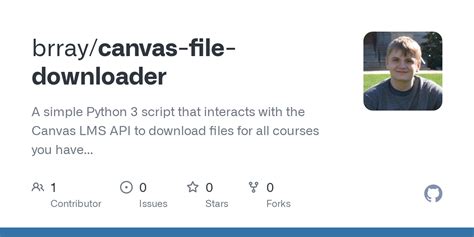 Github Brraycanvas File Downloader A Simple Python 3 Script That Interacts With The Canvas