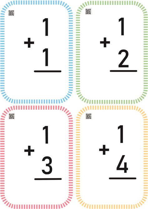 Addition Flash Cards 2nd Grade