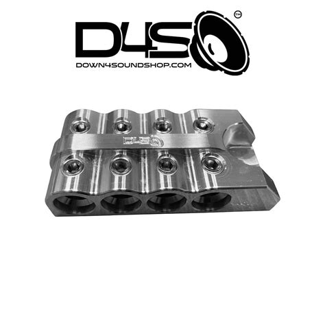 4 Spot D4s Battery Distro Block 1 0 Awg Input Down4sound Shop