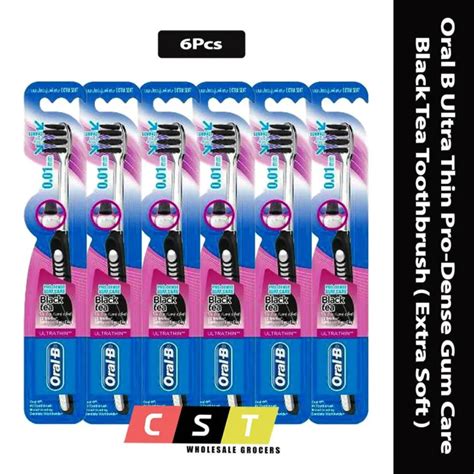 Oral B Ultra Thin Pro Dense Gum Care Black Tea Toothbrush Extra Soft