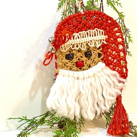 Macrame Santa Face Pattern Etsy