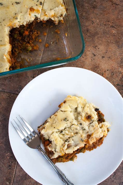 Lentil And Mushroom Shepherds Pie With Mashed Cauliflower Create