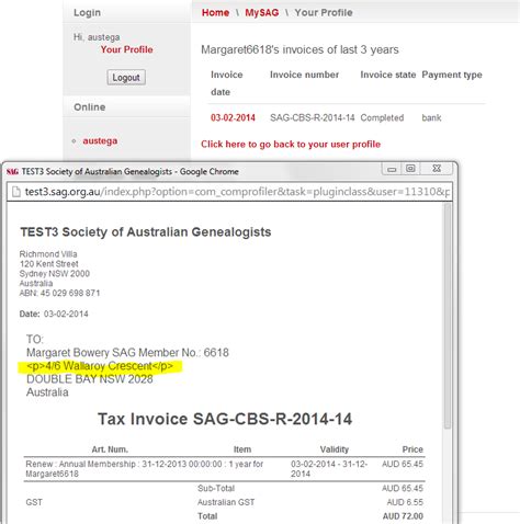 Tax Invoice Display Of Delimiter Field Joomlapolis Forum