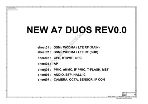 Samsung Galaxy A7 2016 Schematic