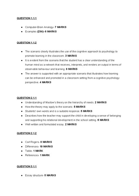 Psed5111 Assignment 2 Breakdown 2024 Question 1 Computer Brain