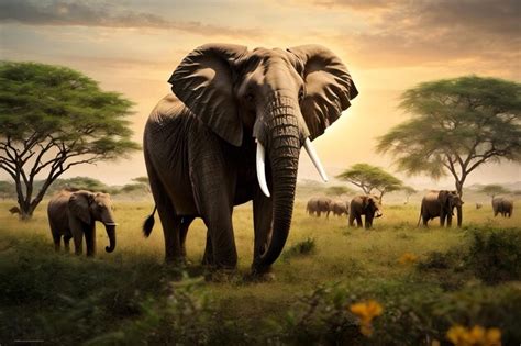 Premium Photo A Concept Of Wild Animals Conservation