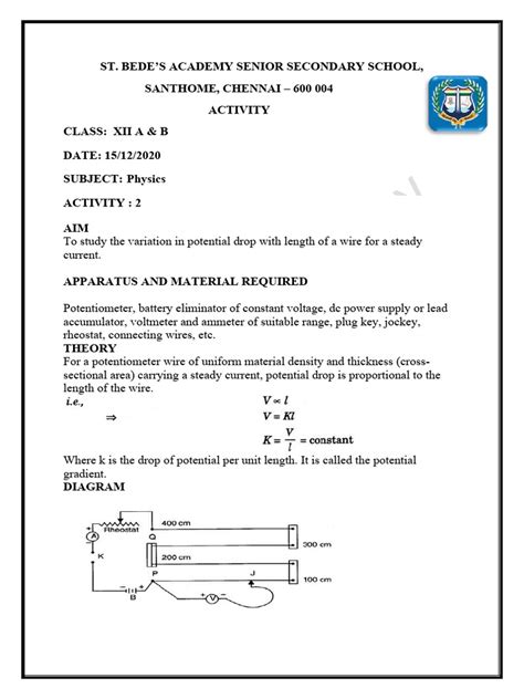 Physics Investigatory Project Pdf Equipment Electronics
