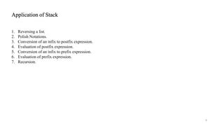 Stack Data Structure Notes PPTX