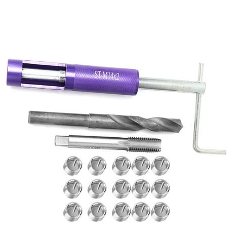 Juego De Insertos De Reparación De Roscas 18 Piezas M1114 Kit De