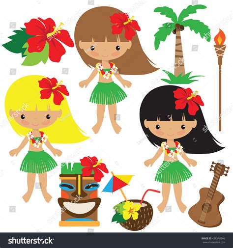 Hawaii Vector Illustration Stock Vector Royalty Free 438548866