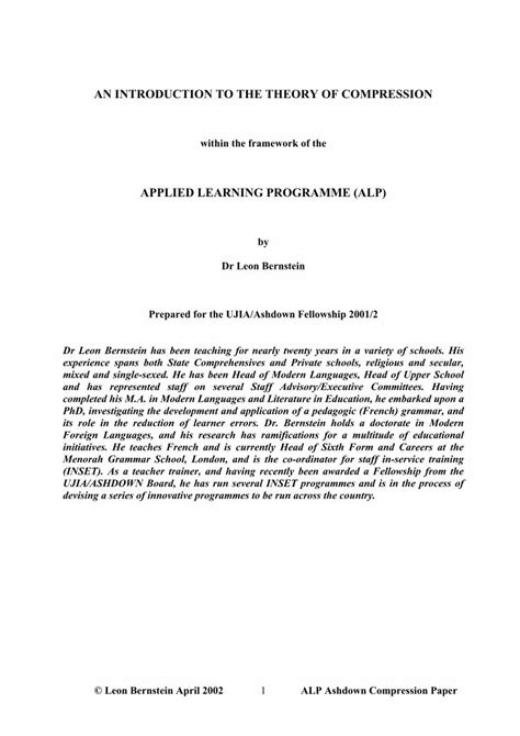 Pdf An Introduction To The Theory Of Compression Dokumen Tips