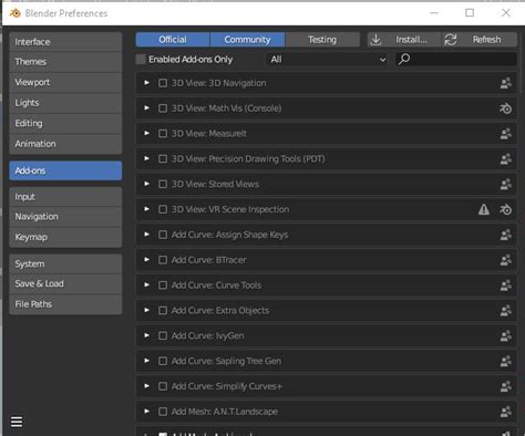 Project Chrono Install Chrono Blender