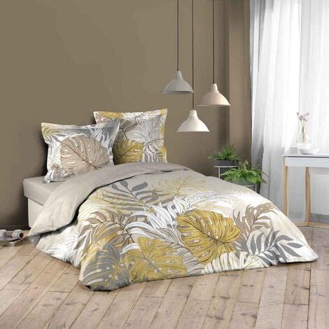Pack Parure De Couette 240 X 220 Cm Mogador Drap Housse 140 X 190 X