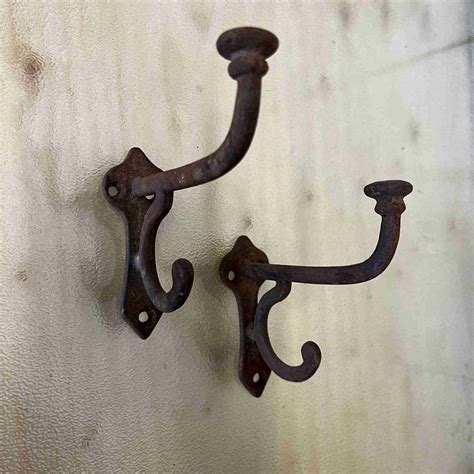 Antique Flat Tip Coat Hooks Historic House Salvage