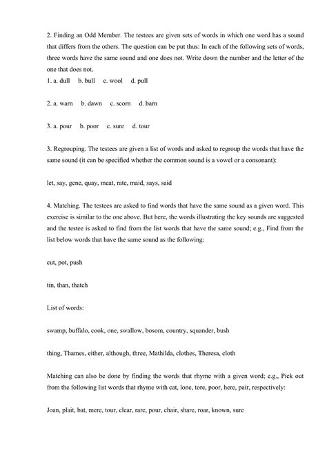 Testing Pronunciation Seminar Doc Standardized Testing Educational Assessment