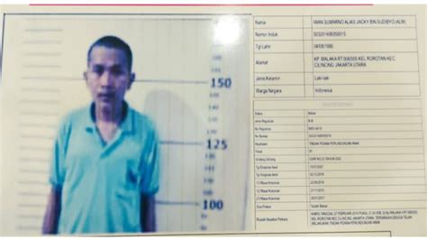 Tampang Iwan Sumarno Penculik Malika Pernah Ditangkap Kasus Pencabulan