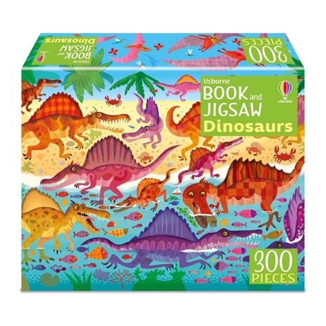 Dinosaurs 300 Piece Jigsaw Puzzle And Book