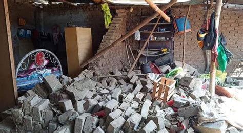 Piura Reportan Más De 400 Viviendas Afectadas Por El Sismo En Sullana