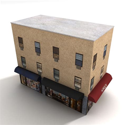 City Building Block 3d Model Turbosquid 1212288